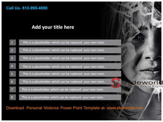 Personal Violence Powerpoint Template Online | PPT