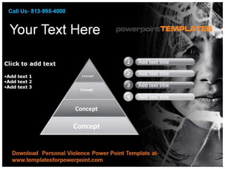 Personal Violence Powerpoint Template Online | PPT