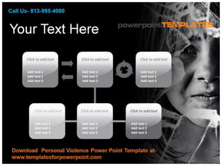 Personal Violence Powerpoint Template Online | PPT