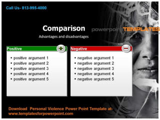 Personal Violence Powerpoint Template Online | PPTX