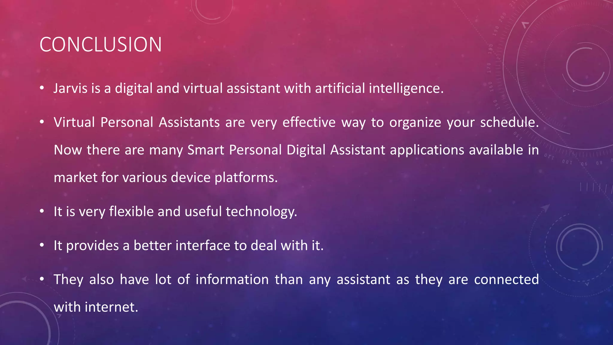 Personal voice assistant - jarvis | PPTX