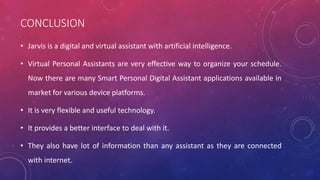 Personal voice assistant - jarvis | PPTX