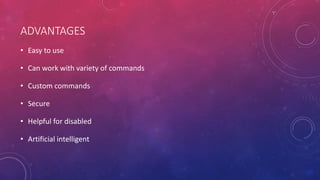 Personal voice assistant - jarvis | PPTX