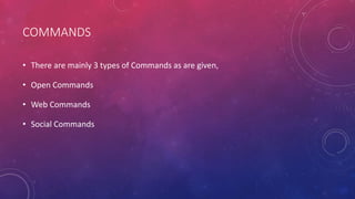 Personal voice assistant - jarvis | PPTX