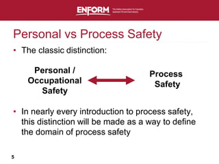 Enform oil and gas safety: Process safey vs. personal safety | PDF