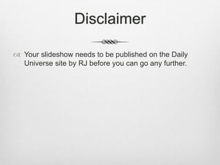 Embedding slideshow in wordpress | PPTX | Web Design and HTML | Internet