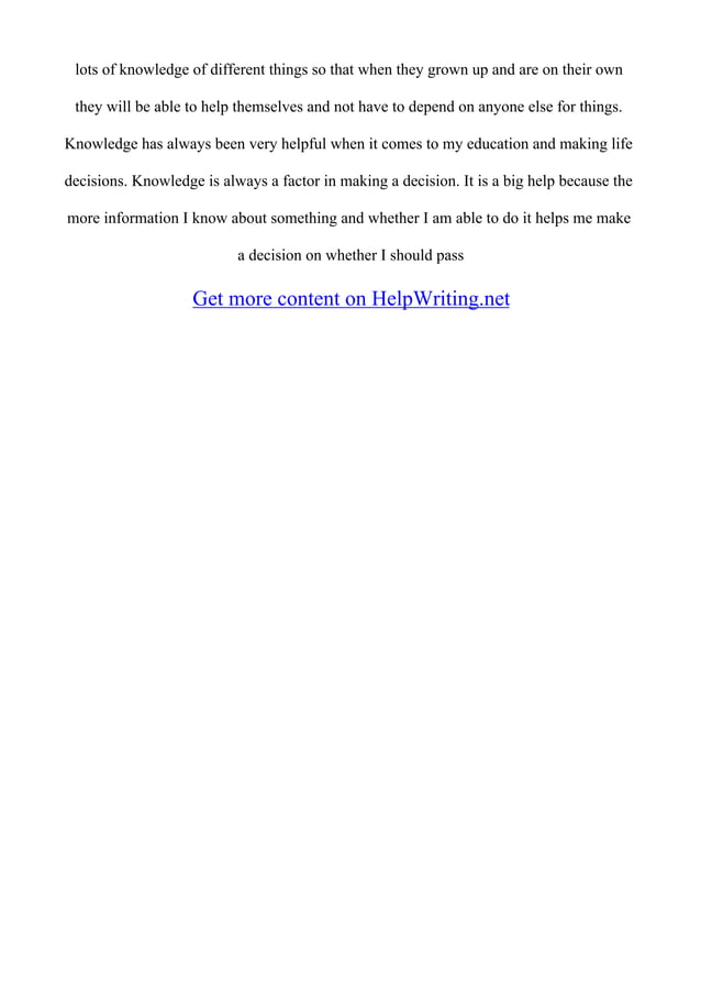 Personal Worldview Essay | PDF