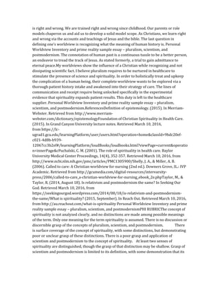 Personal Worldview Inventory and prime reality sample essay and ...