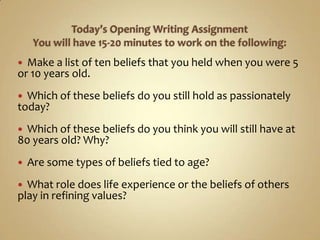 Personal writing power point | PPTX