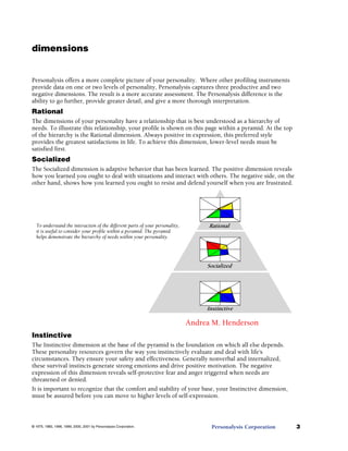 Personalysis summary report | PDF
