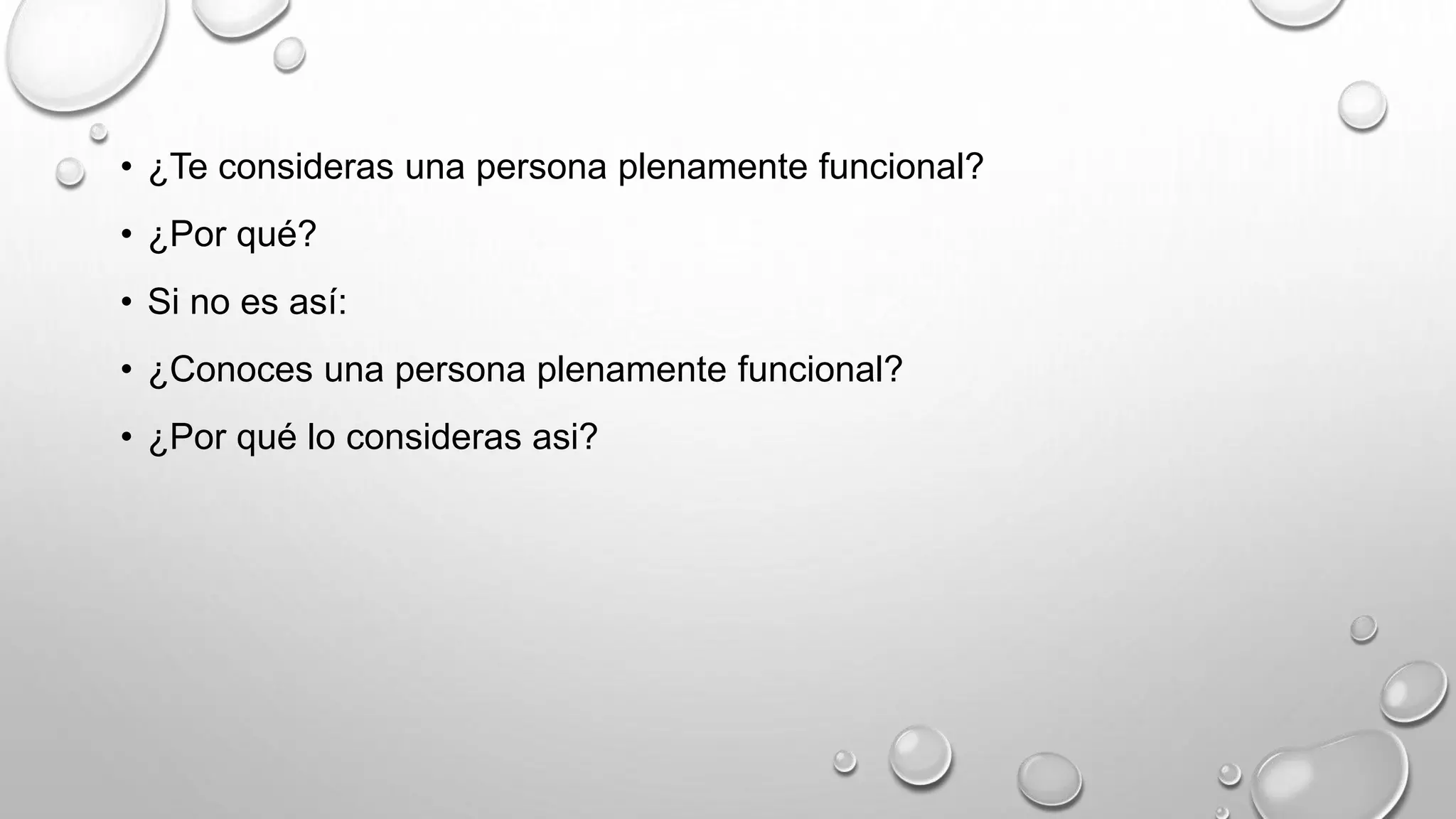 Persona plenamente funcional | PPT