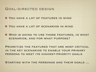 Personas ala Cooper | KEY | Technology & Computing