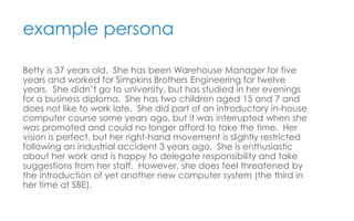 Personas and scenario | PDF