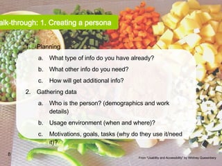User Personas: Tools for Understanding | PPT