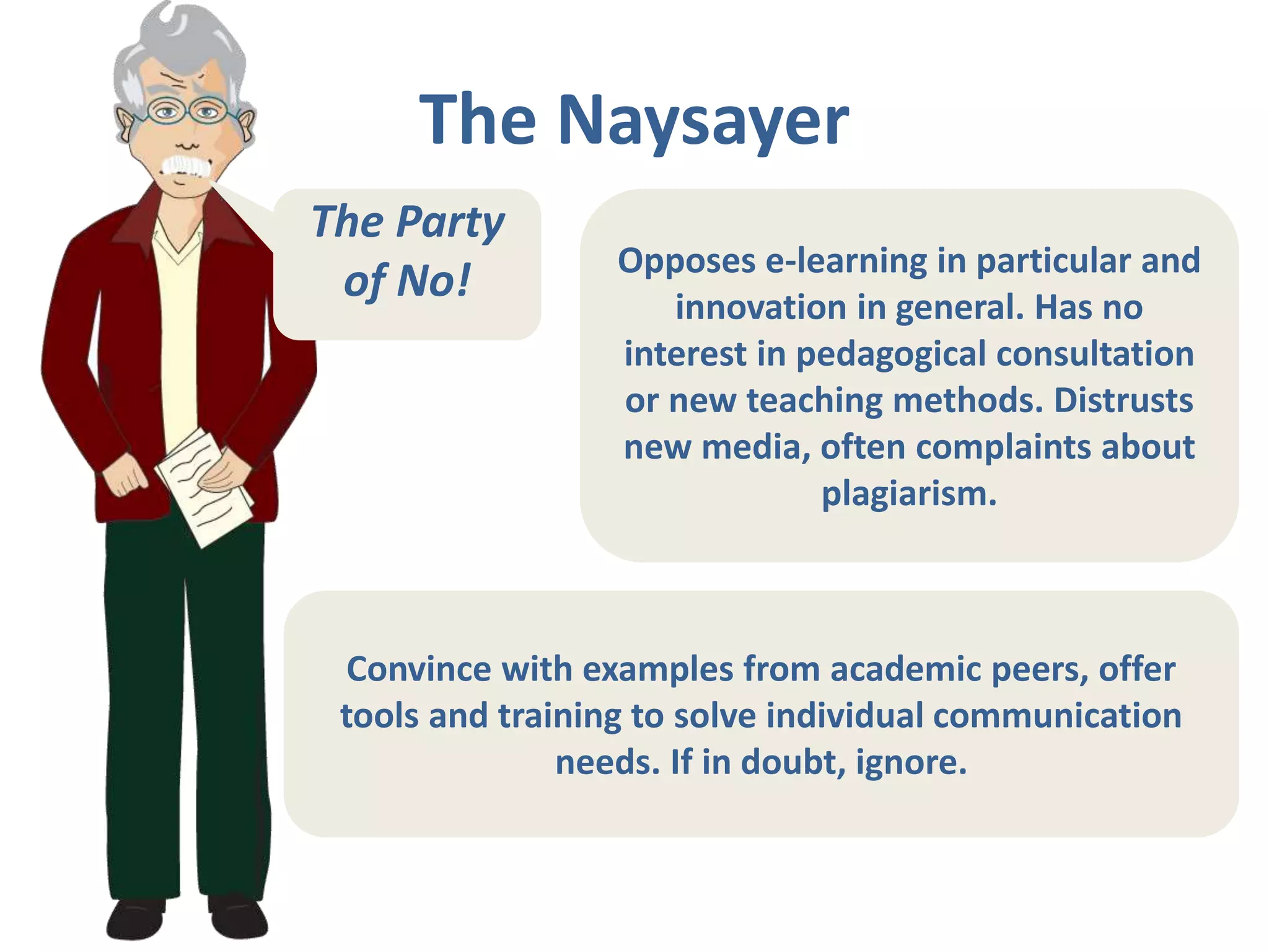 Personas: Attitudes of Faculty Members Towards E-Learning | PPTX