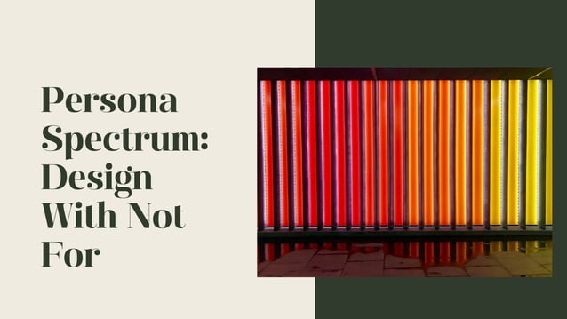 Persona Spectrum Design With Not For. | PDF