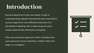 Persona Spectrum Design With Not For. | PDF