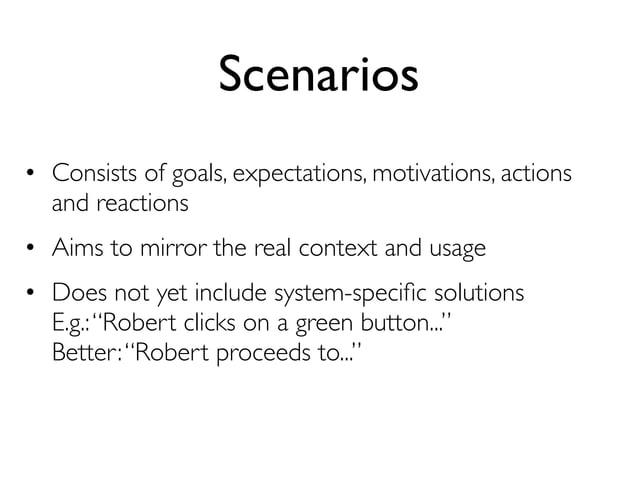 Personas, scenarios, user stories | PDF | Technology & Computing