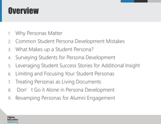 Create Relevant & Actionable Student Personas | PPTX