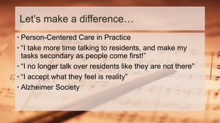 Person centered care | PPTX
