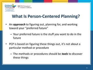 Webinar: Person Centered Planning | PPT