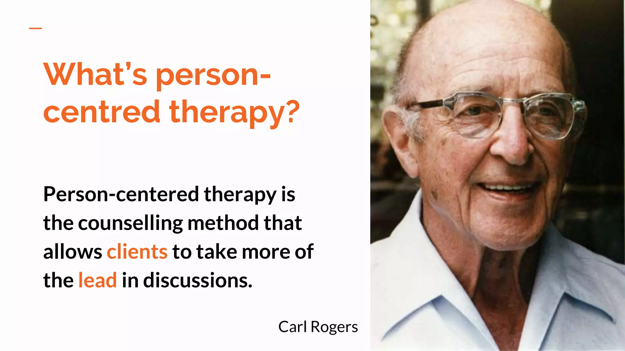 Person Centered Therapy | PPTX