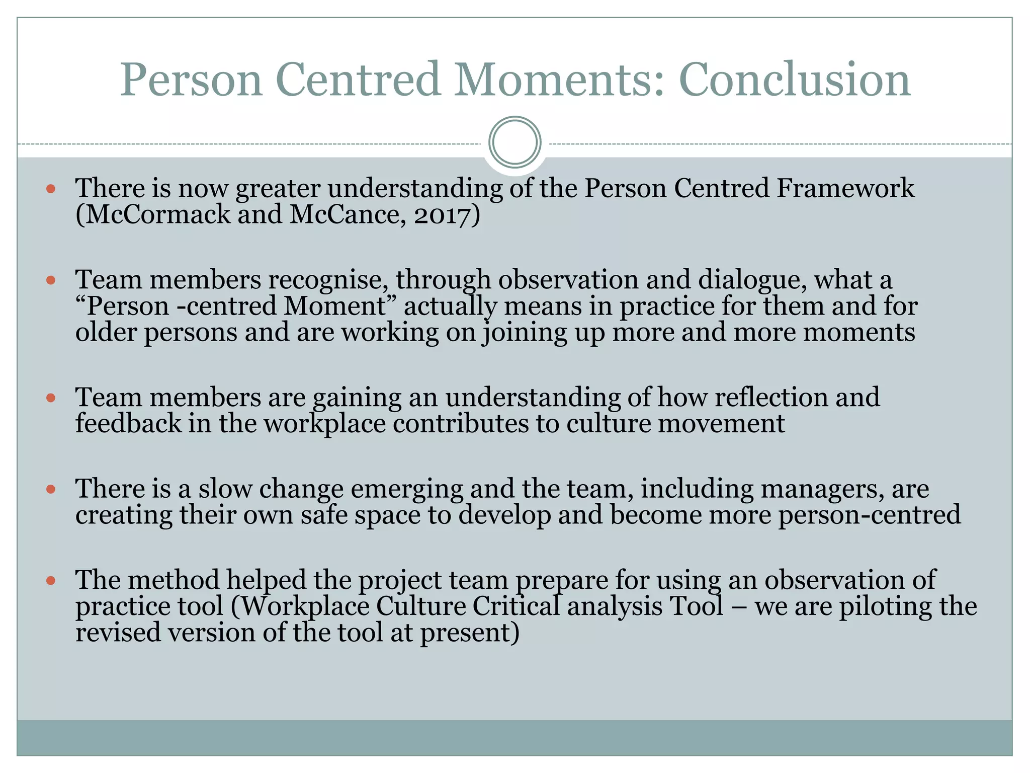 Person Centred Moments Donegal - Maura Gillen | PDF