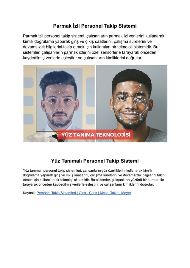 Personel Takip Sistemi | PDF