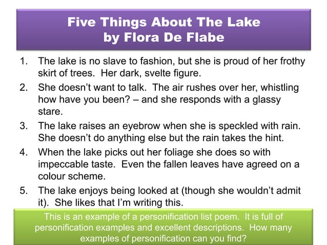 Creative Writing: Personification | PPTX