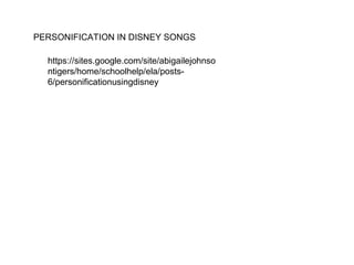 Personification | PPT | Poetry | Books and Literature