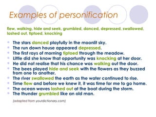 Figures of speech: Personification | PPT