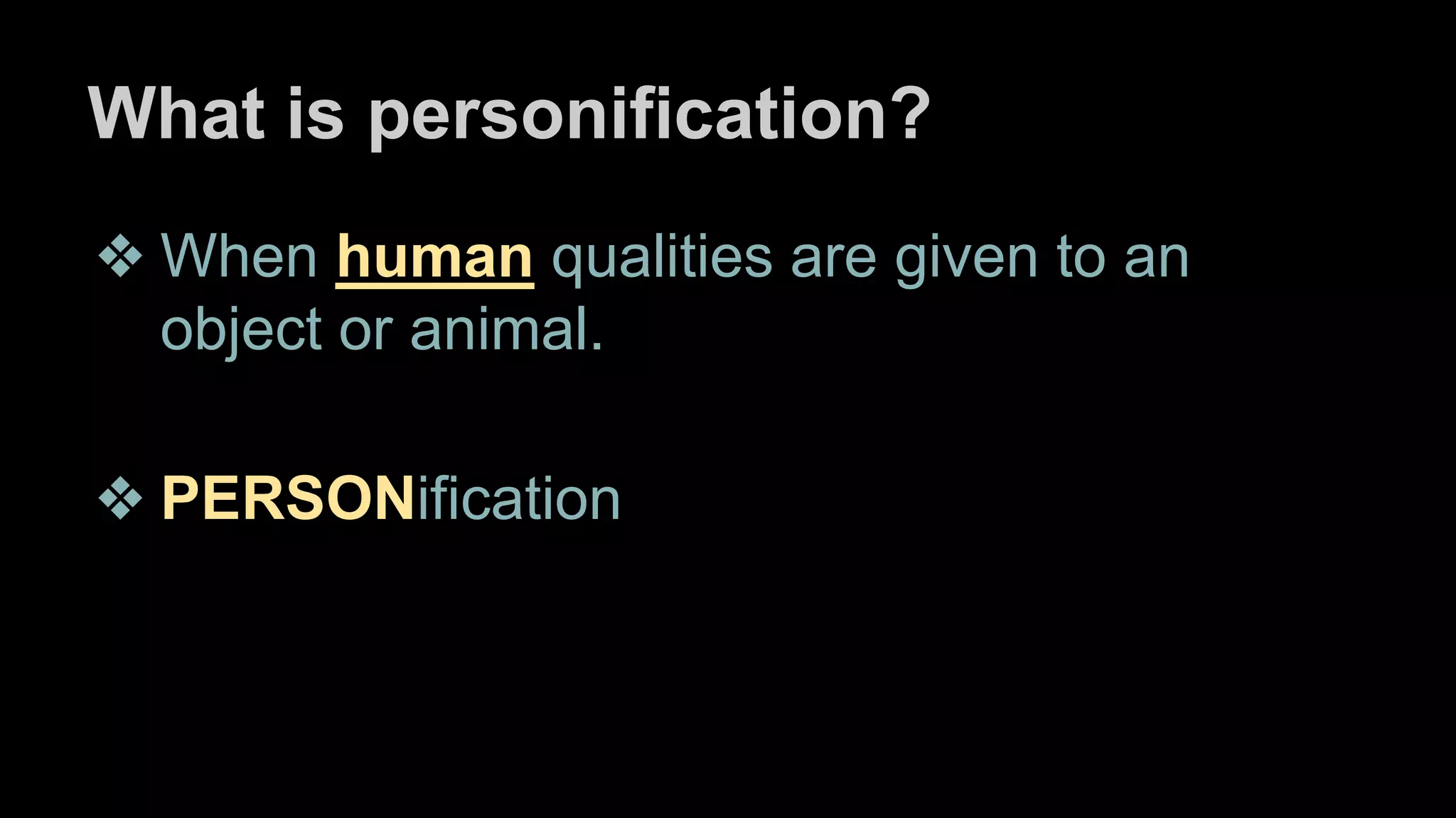 Intro to Personification | Alex Noudelman | PPTX