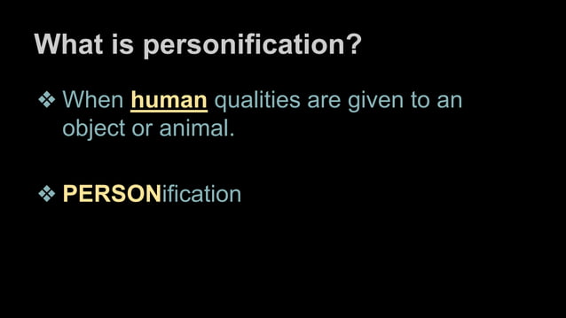 Intro to Personification | Alex Noudelman | PPT
