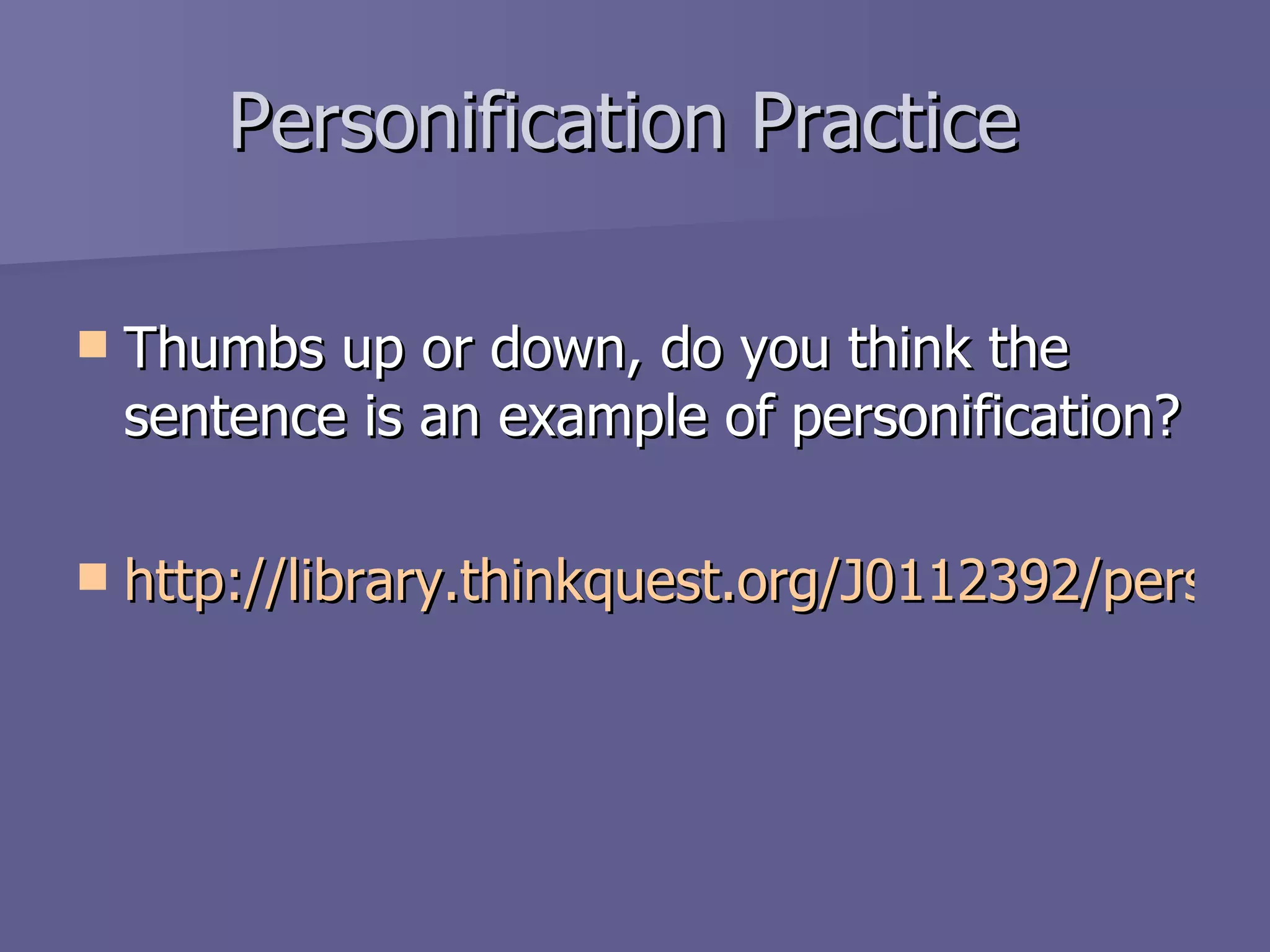 Personification Lesson Ppt | PPT