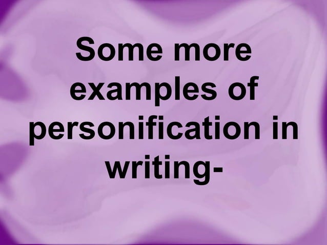 Personification for First Graders | PPT