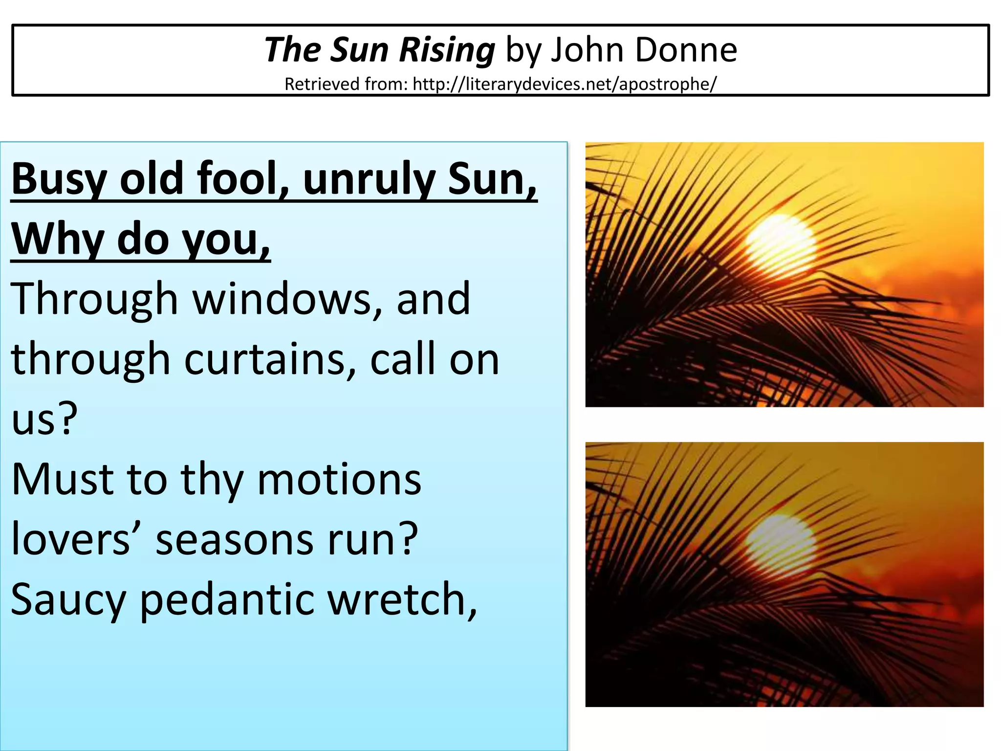 Personification and apostrophe | PPTX