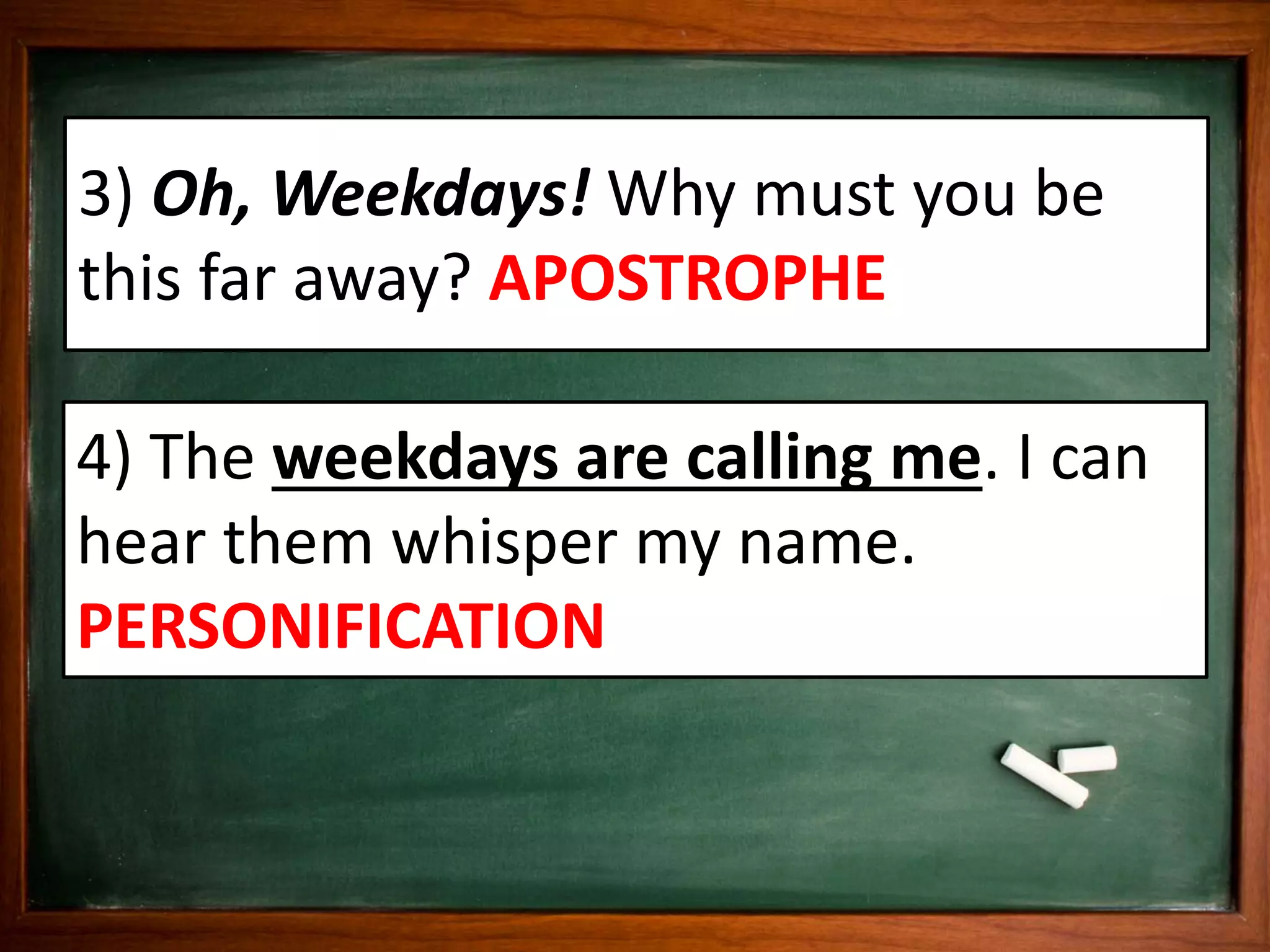 Personification and apostrophe | PPT