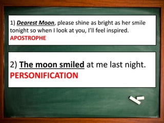 Personification and apostrophe | PPT