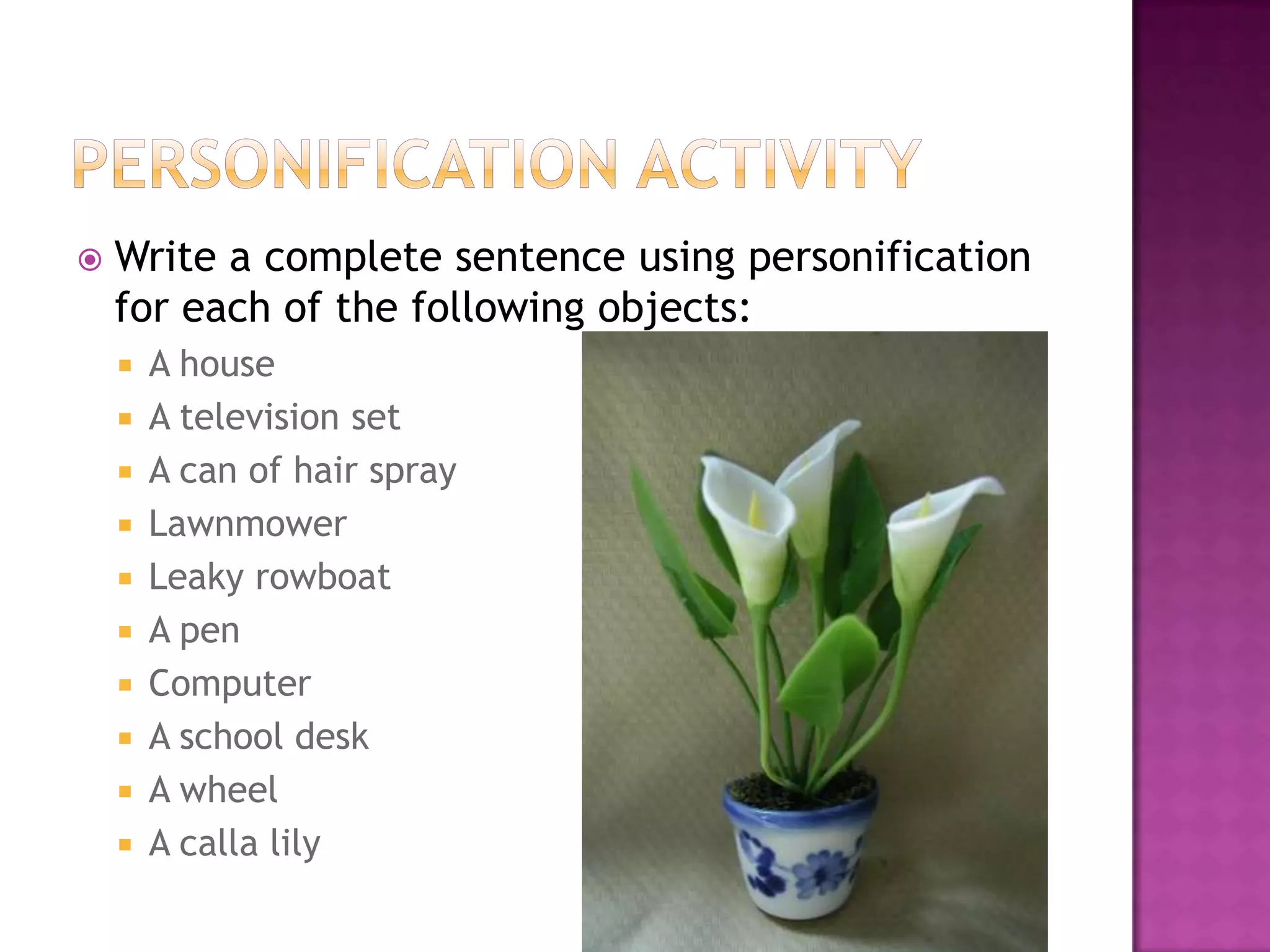 Personification And Hyperbole | PPTX