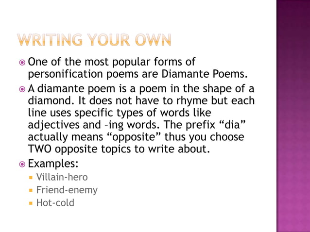 Personification And Hyperbole | PPT