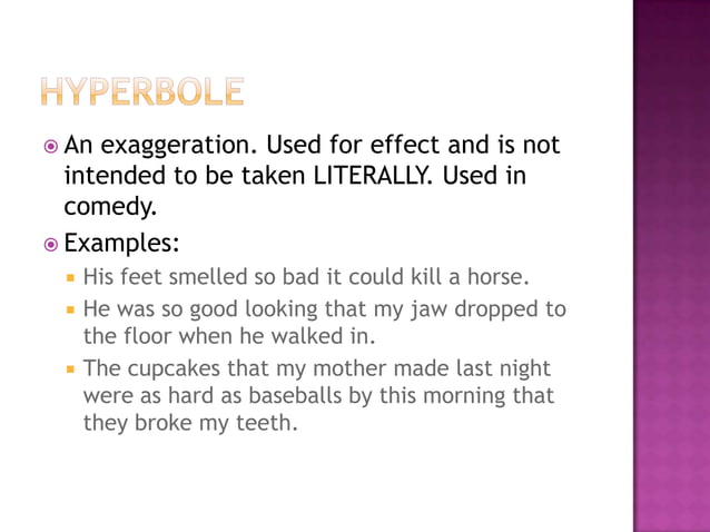 Personification And Hyperbole | PPTX