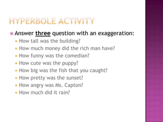 Personification And Hyperbole | PPTX