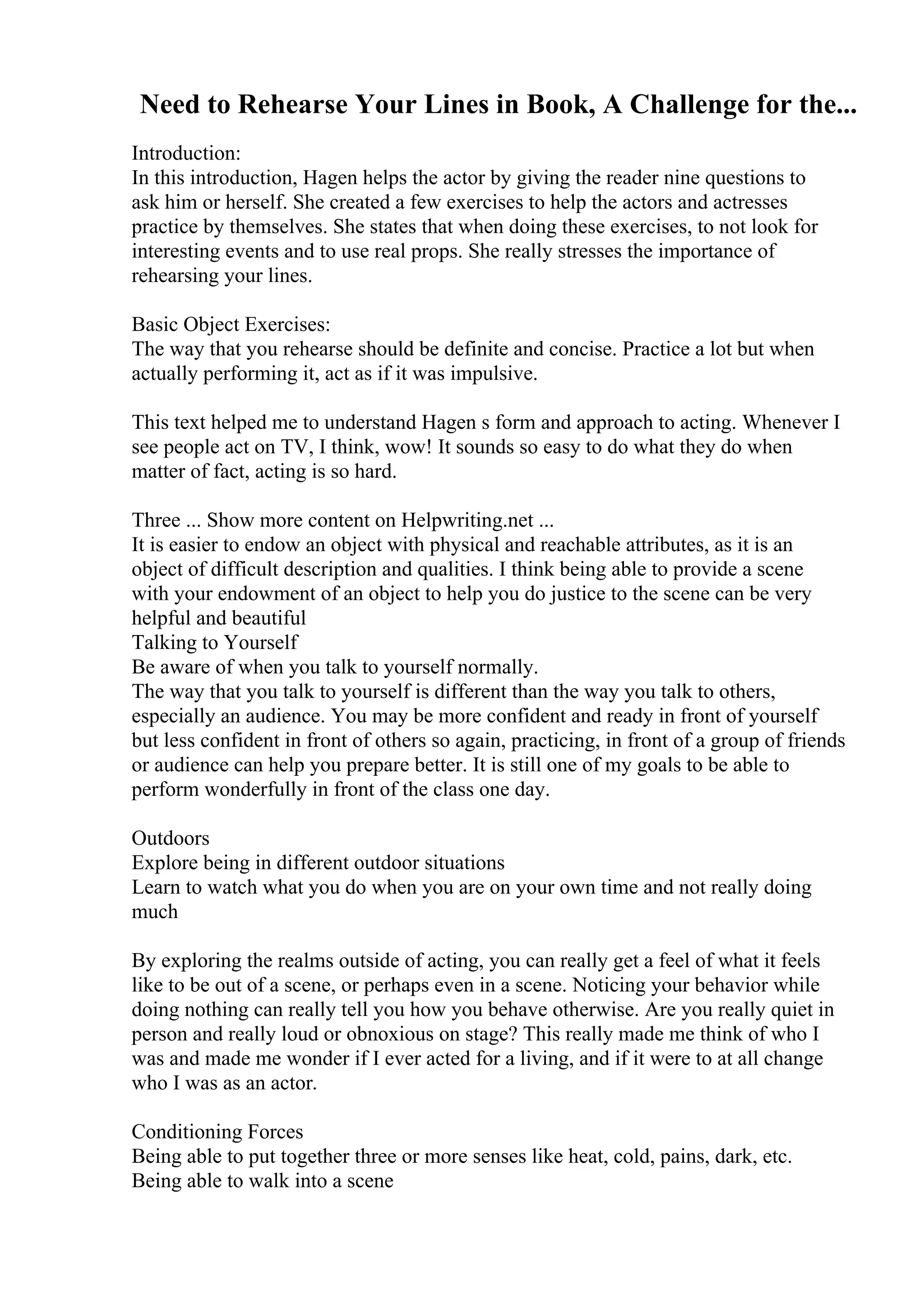 Personification Essay Examples | PDF