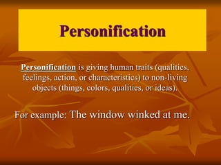 Personification Introduction | PPTX