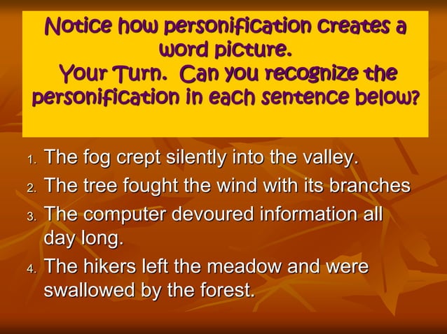 Personification Introduction | PPTX