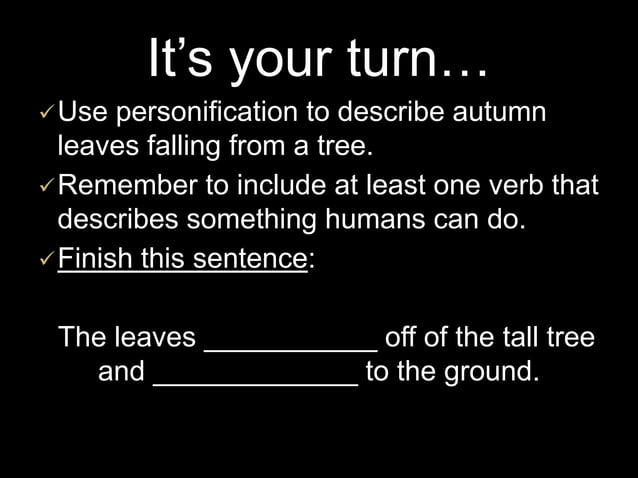 Personification power point | PPTX