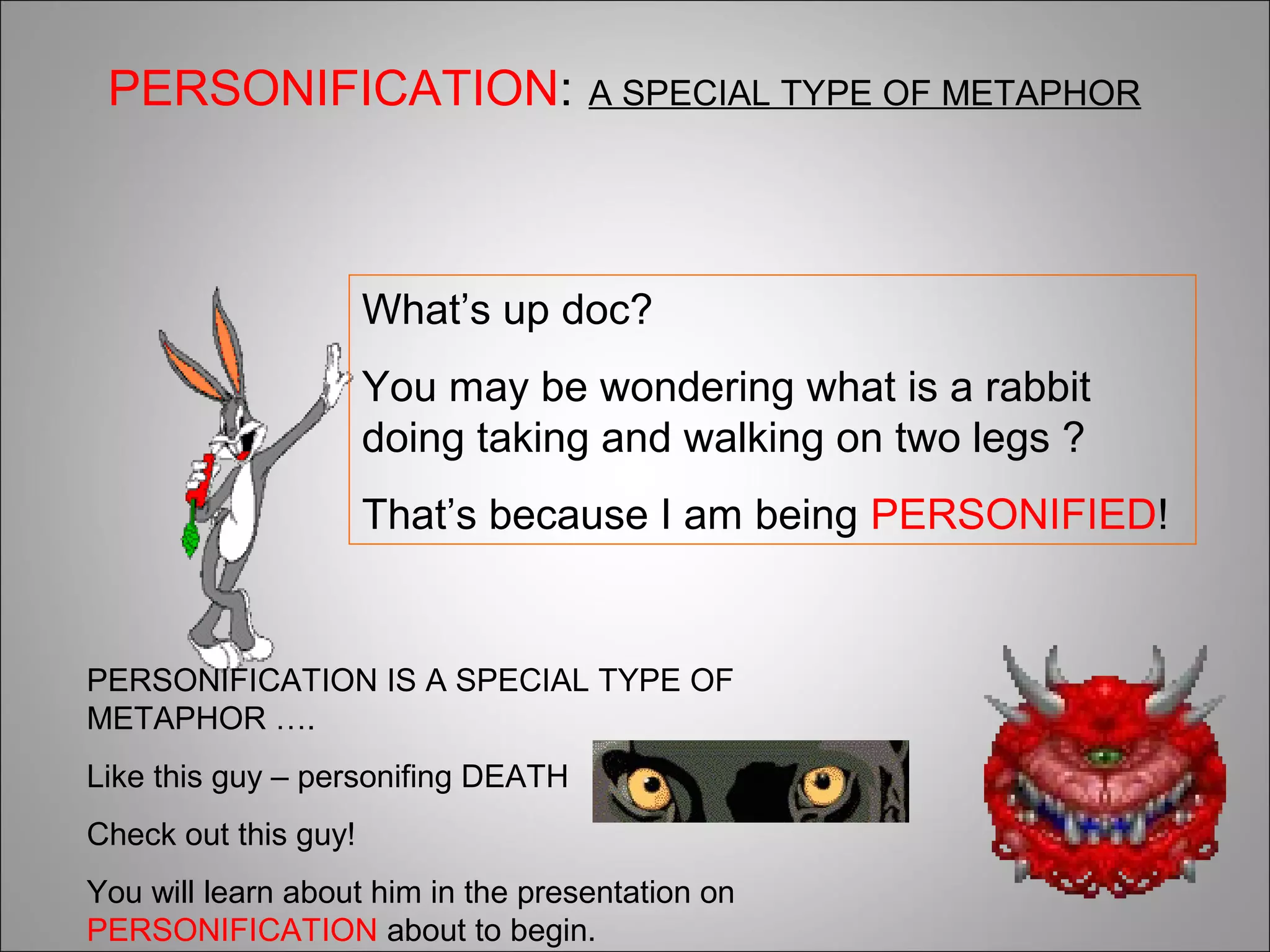 Personification Ppt | PPT
