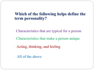 Personlaity develop | PPT