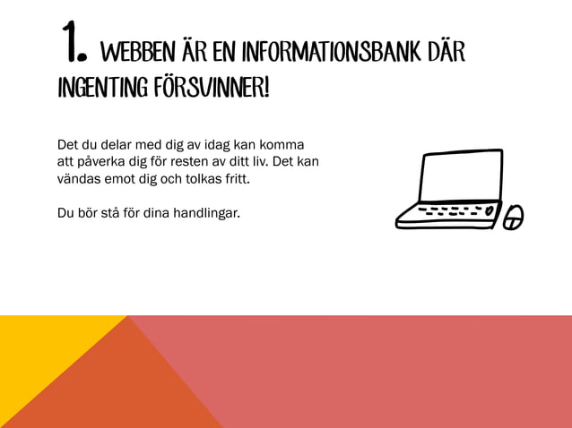 Personlig integritet på nätet | PPT