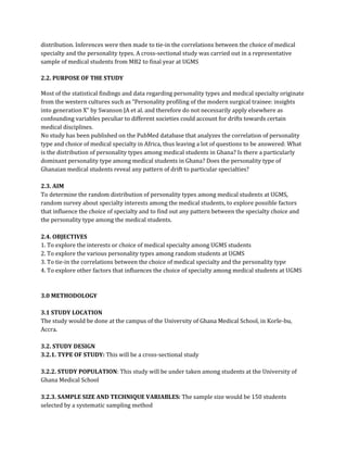 Personality types and choice of medical specialties among medical ...